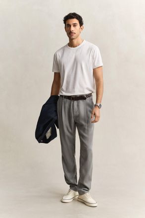 GANT Herren Hose aus Lyocell (42) PEWTER Grau