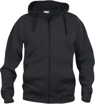 Clique CliQue Herren Basic Full Zip Hoody Kapuzenpullover, Blickdicht, Schwarz, 4XL