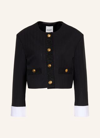Sandro Sandro Blazer Mit Glitzergarn schwarz