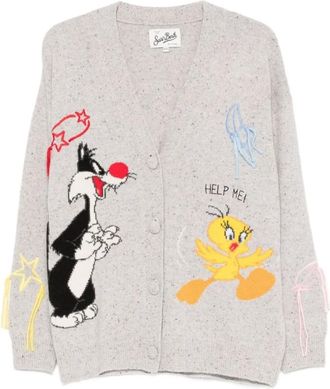 MC2 Saint Barth Femme, Pulls, Gris, Taille: 36/38 FR Sasi Cardigan