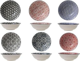 Cosy & Trendy Delirio Suppenteller, verschiedene Größen, D15 x 4,8 cm, 6 Stück