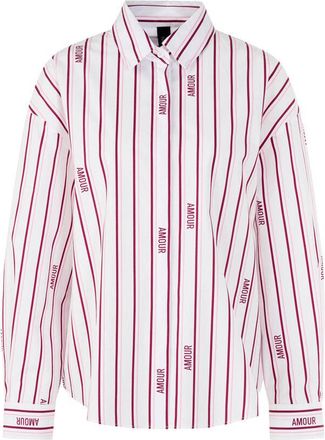 Marc Cain Damen Bluse aus Bio-Baumwolle