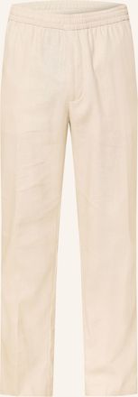 Calvin Klein Hose Im Jogging-Stil Straight Fit Mit Leinen weiss