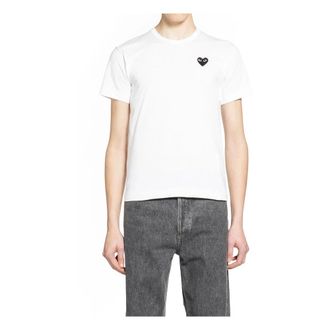 Comme Des Gar&ccedil;ons Homme, Tops, Blanc, Taille: M Small Heart T-shirt