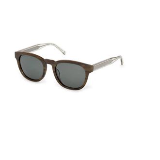 Timberland Runde polarisierte Sonnenbrille - - Accessories - Herren - Braun - 53 MM