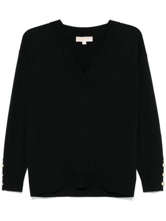 Michael Michael Kors pull &agrave; col v - Noir