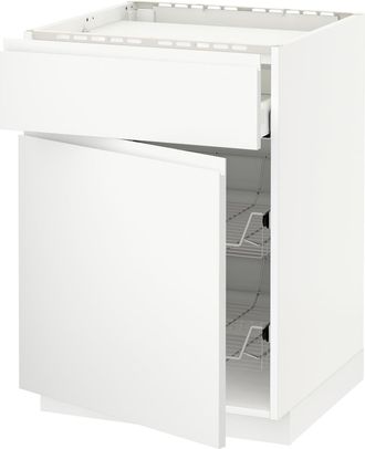 IKEA METOD / MAXIMERA Unterschr.f Kochf/Schubl./2Drkörbe