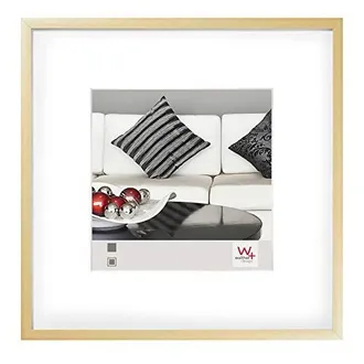 Walther Design Cadre Photo Or 40 x 40 cm Aluminium avec Passe-Partout, Chair Cadre alu AJ440G