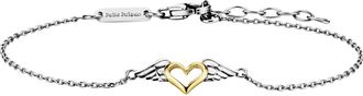 Julie Julsen Armband 925 Silber rhodiniert teils vergoldet Heartwing