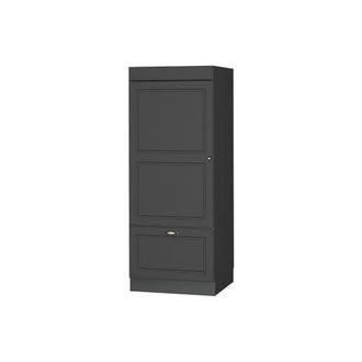 Vicco Armoire Micro-Ondes Fame-Line, Anthrazit-Gold Landhaus, 60cm