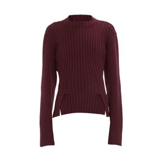 Victoria Beckham Round-Neck Strickwaren - - Knitwear - Damen - Lila - M