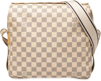 Louis Vuitton Hobo Bags - Damier Azur Naviglio - Gr. unisize - in Wei&szlig; - f&uuml;r Damen
