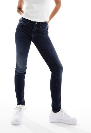 A|X Armani Exchange Jean super skinny push-up à taille mi-haute - Bleu foncé-Bleu marine