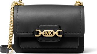 Michael Kors Femme, Sacs, Noir, Taille: ONE Size Heather Extra-Small Leather Crossbody Bag