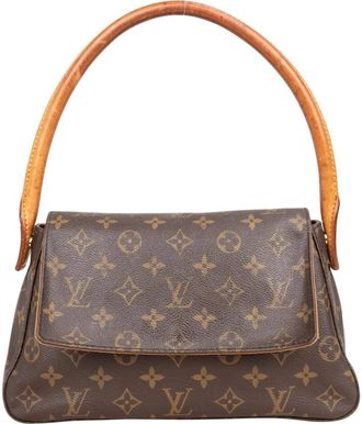 Louis Vuitton Crossbody Bags - Louis Vuitton Canvas Monogram Looping PM Handbag - Gr. unisize - in Braun - f&uuml;r Damen