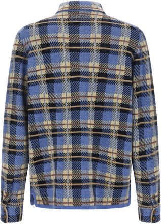 Guest In Residence Plaid Cashmere Shirt - Blue
