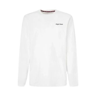 Pepe Jeans London Modernes Langarm-T-Shirt - - Tops - Herren - Wei&szlig; - S