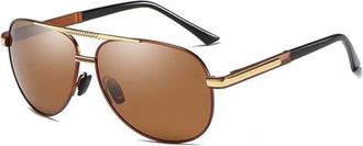 Generic Lunettes De Soleil Polaris&eacute;es For La Conduite, Monture Petite, For Photos Dext&eacute;rieur (hommes Et Femmes)(Brown)