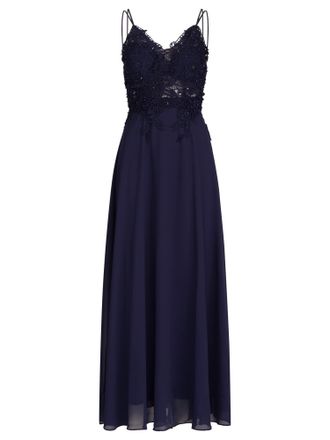 Apart Fashion Damen Kleid Lässiges Abendkleid, Marineblau, Normal