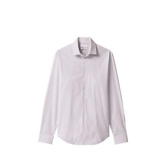 Calvin Klein Chemise slim &agrave; rayures en coton m&eacute;lang&eacute;