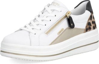 Remonte Damen Low-Top Sneaker D1C01, Frauen Halbschuhe,lose Einlage,Strassenschuhe,Sportschuhe,Freizeitschuhe,Turnschuhe,Weiss Kombi (85),40 EU