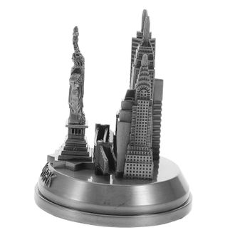Angoily Metallmodell New York Wahrzeichen Dekorationsfigur Vintage Metallkunstwerk F&uuml;r Schreibtisch Und Regal Souvenir Heimdekoration 7&times;7&times;8,7cm