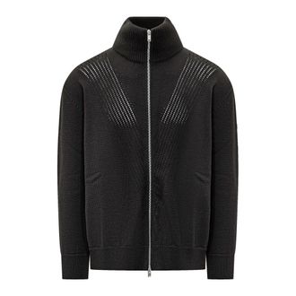 Jil Sander Cardigan mit Rei&szlig;verschluss - - Knitwear - Herren - Schwarzk - M