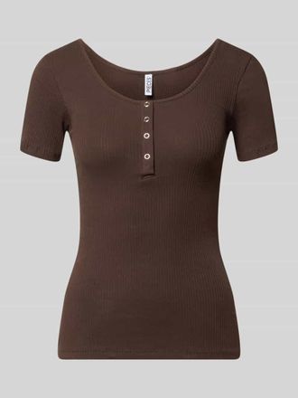 Pieces Slim Fit T-Shirt aus Baumwoll-Mix Modell KITTE