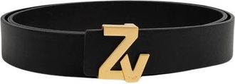 Zadig&Voltaire unisex, Accessoires, Noir, Taille: M Initiale La Belt 40mm