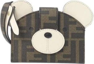 Fendi unisex, Pre-owned, Brun, Taille: ONE Size Portefeuille en toile Pre-owned