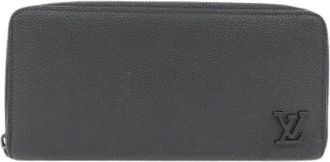 Louis Vuitton Pre-owned LV Aerogram Calf Long Wallet - Femme - Pre-owned - Noir - Taille: ONE Size