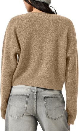 QS by s.Oliver Strickpullover Rippstrick, Rundhalsausschnitt, verk&uuml;rzte Form