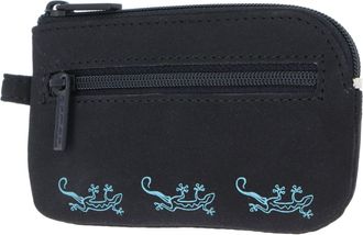 Oxmox Schl&uuml;sselm&auml;ppchen New Cryptan Keyholder Lizard Print Cyan Black schwarz