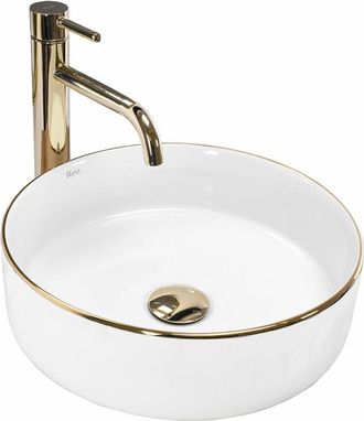 Rea aufsatzwaschbecken sami gold edge