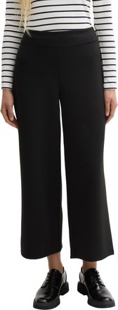 Tom Tailor Damen Culotte Jersey-Hose, 14482 - Deep Black, 38/28