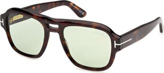 Tom Ford Lunettes de soleil Mason-02 - Homme - Accessoires - Brun - Taille: 54 MM