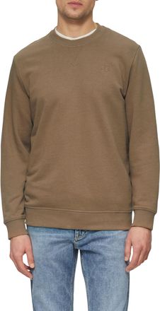 s.Oliver Crew Neck-Sweatshirt aus Baumwollmix mit Logo-Stickerei