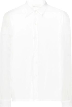 Dries Van Noten Homme, Chemises, Blanc, Taille: L Congreve Shirt