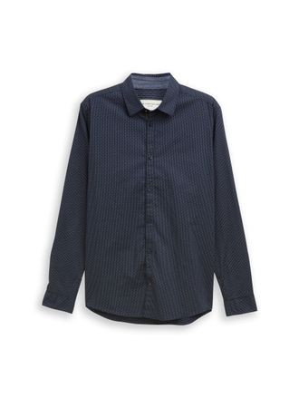 Tom Tailor Herren 1048444 Hemd, 38970-Navy Mini Spike Design, XL