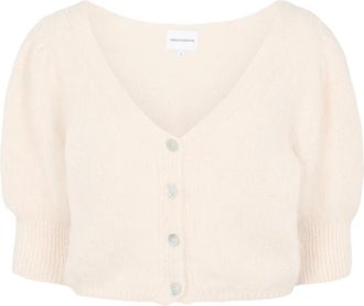Americandreams Americandreams, Femme, Pulls, Blanc, Taille: 40 FR Manda Alpaga Cardigan