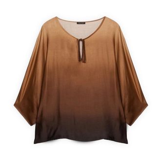 Fiorella Rubino Damen, Blusen & Hemden, Braun, M/LGr&ouml;&szlig;e