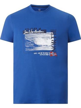 Jan Vanderstorm Homme T-Shirt Pitter Bleu Roi, 3XL (XXXL) - 64/66