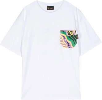 Mauna Kea t-shirt en coton Climber à poche plaquée - Blanc