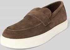 Calvin Klein Mokassins aus Leder mit Label-Detail