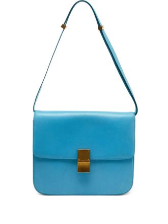 Celine sac port&eacute; &eacute;paule en cuir - Bleu