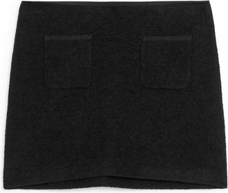 Arket Rock Aus Wollwalkmischung -Schwarz