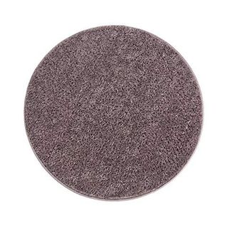 Andiamo Andiamo Microfaser Badteppich Größen-Oeko-Tex 100-Badvorleger rund Badematte, Polyester, grau, 80x80 cm