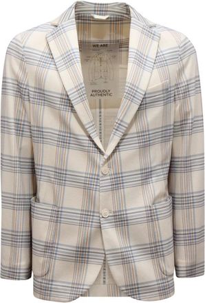 Circolo 1901 Homme, Vestes, Multicolore, Taille: XL Giacca Oxford Checked Jacket