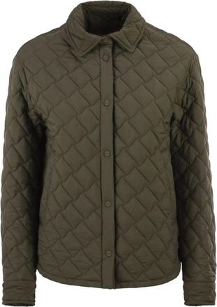 Herno Femme, Vestes, Vert, Taille: 40 FR Veste chemise matelass&eacute;e &agrave; boutons