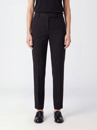 Brunello Cucinelli Pantalon slim fit en laine vierge stretch avec broderie Monili